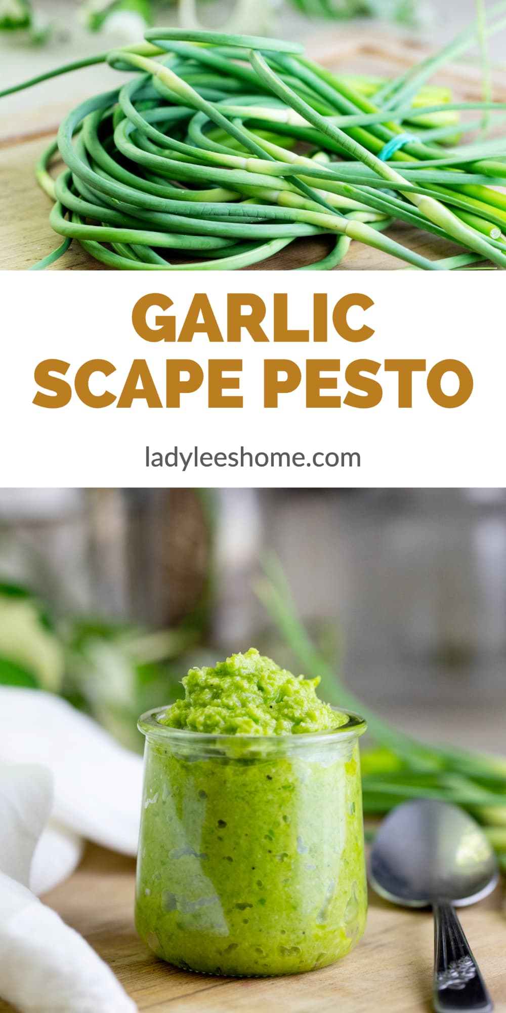 Garlic Scape Pesto - Lady Lee's Home