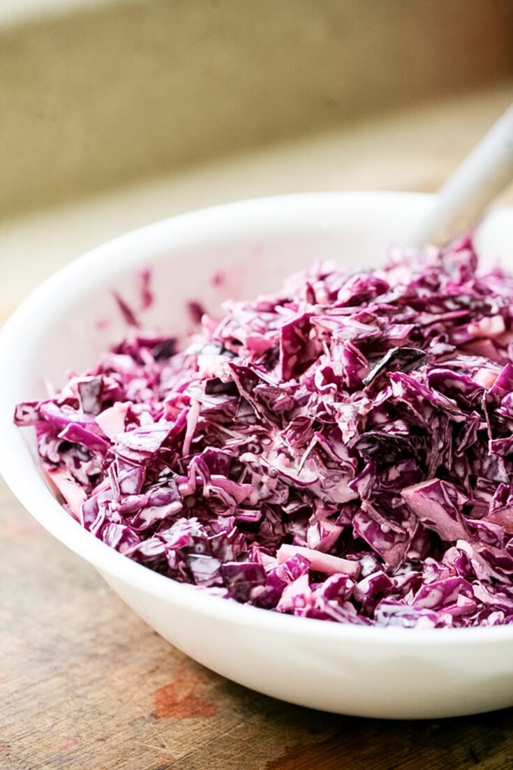 Israeli Red Cabbage Salad - Lady Lee's Home