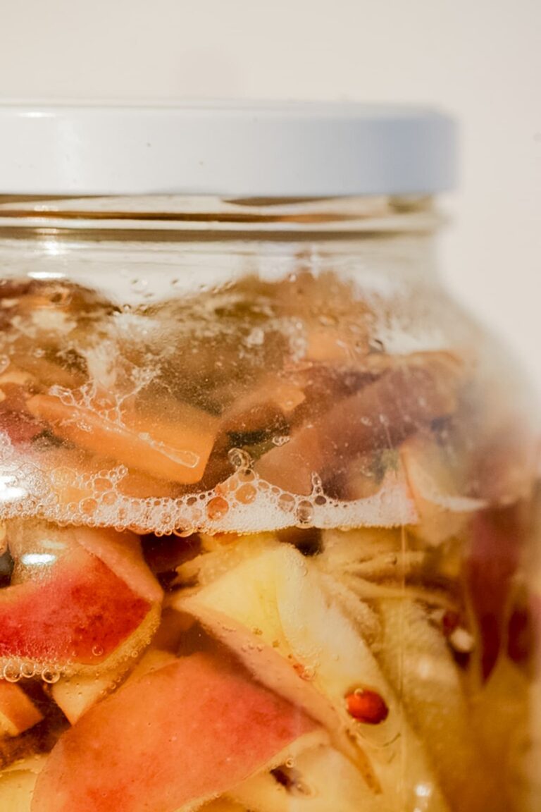 How to Make Apple Scrap Vinegar - Lady Lee's Home